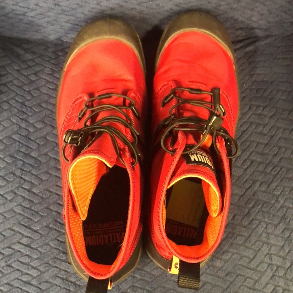 Palladium | Shoes | Palladium Salsa Red Waterproof Sneakersboots Mens ...